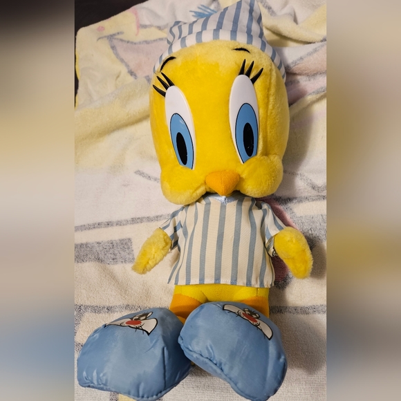 Toys | Vintage 15 Tweety Bird Plush Animal Stuffed Toy In Pjs Gz | Poshmark